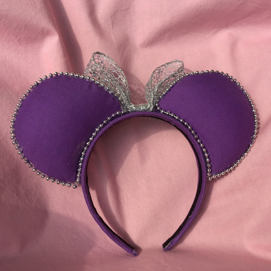 Bedazzled Mickey Ears, Purple Mickey Ears, Sparkly Mickey Ears ...