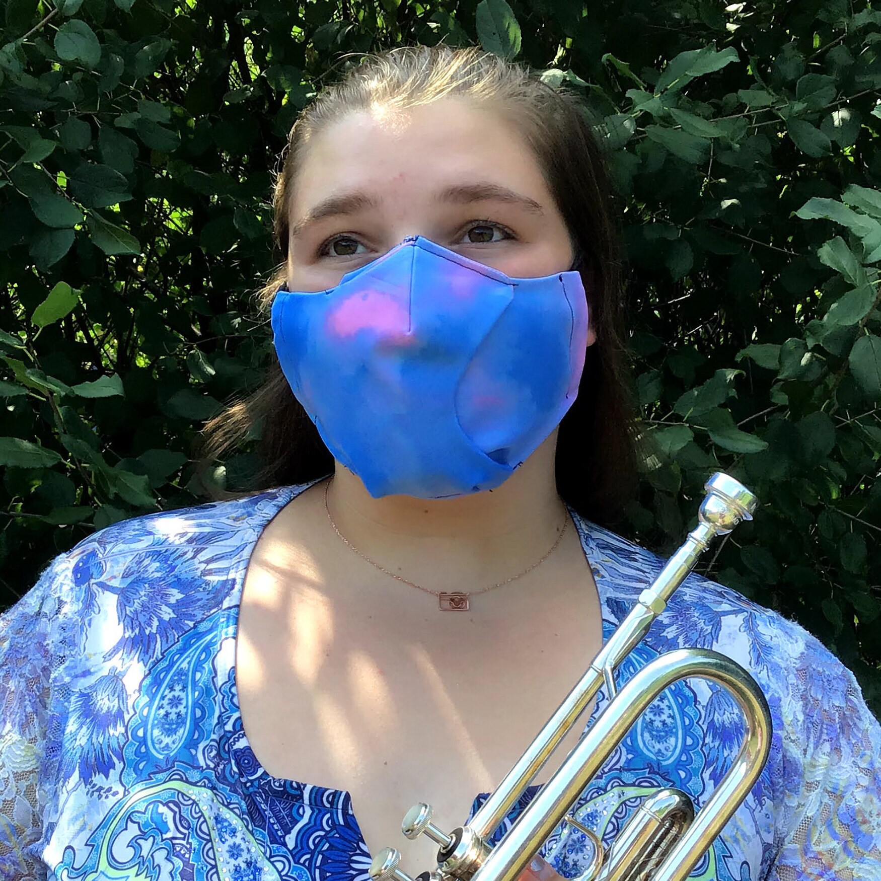 Fitted Face Mask, Face Mask With Slit, Mask for Trumpet Playing, Face ...