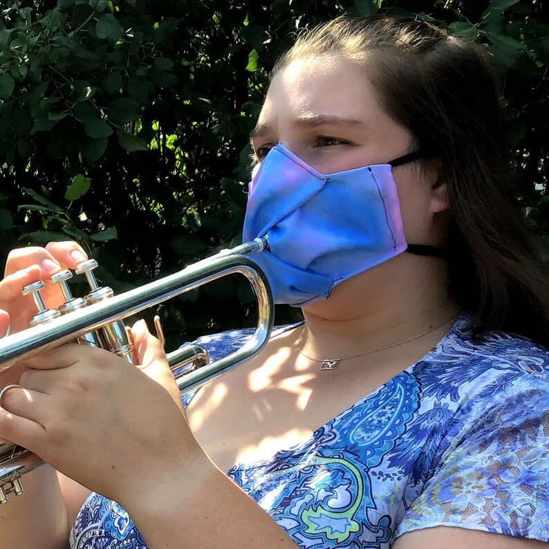 Fitted Face Mask, Face Mask With Slit, Mask for Trumpet Playing, Face ...