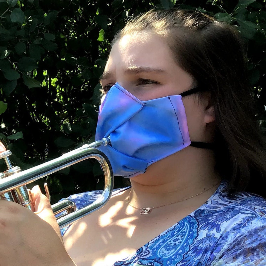 Fitted Face Mask, Face Mask With Slit, Mask for Trumpet Playing, Face ...
