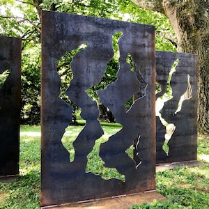 Large Metal Sculpture, Rustic Metal Art, Rusty Indoor Outdoor Art ...