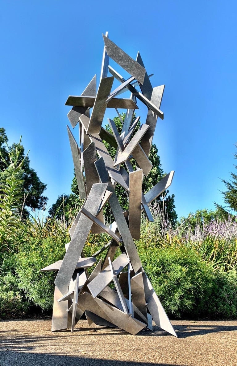 Large Outdoor Indoor Sculpture "hysteria" Metal Steel Rustic Industrial ...