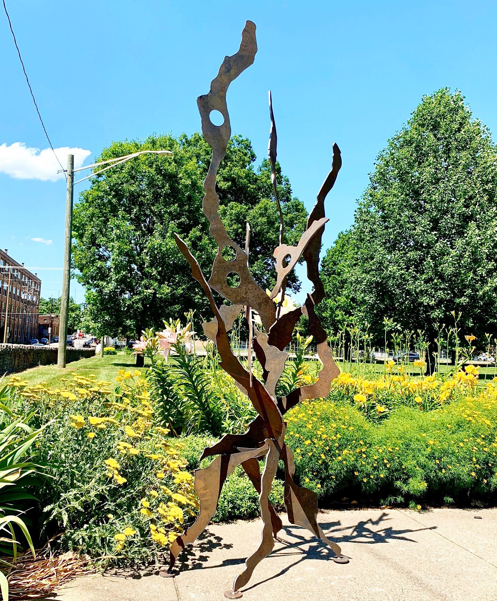 Large Outdoor Sculpture Abstract Metal Sculpture Rustic Yard - Etsy