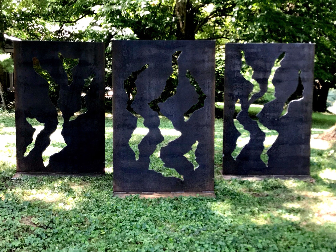 Large Metal Sculpture Rustic Metal Art Rusty Indoor Outdoor | Etsy