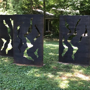 Large Metal Sculpture, Rustic Metal Art, Rusty Indoor Outdoor Art ...