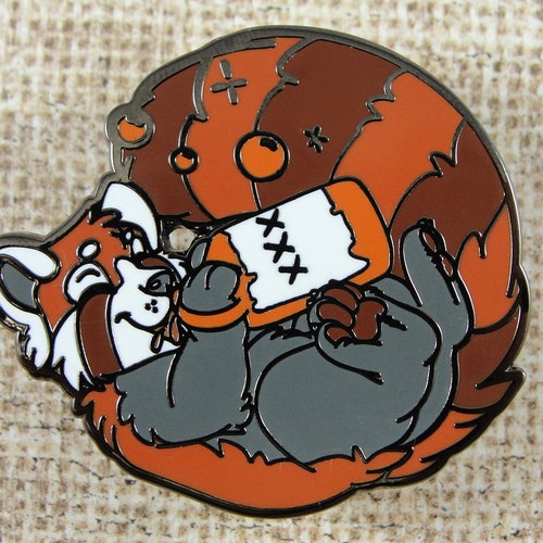 I Treasure You Red Panda Pirate Treasure Chest Valentine Love - Etsy