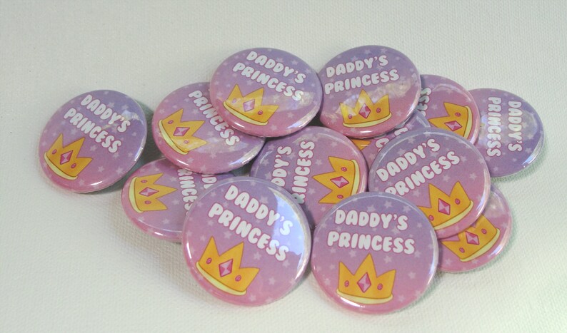Daddy's Princess Pin Button ABDL Little Girl - Etsy