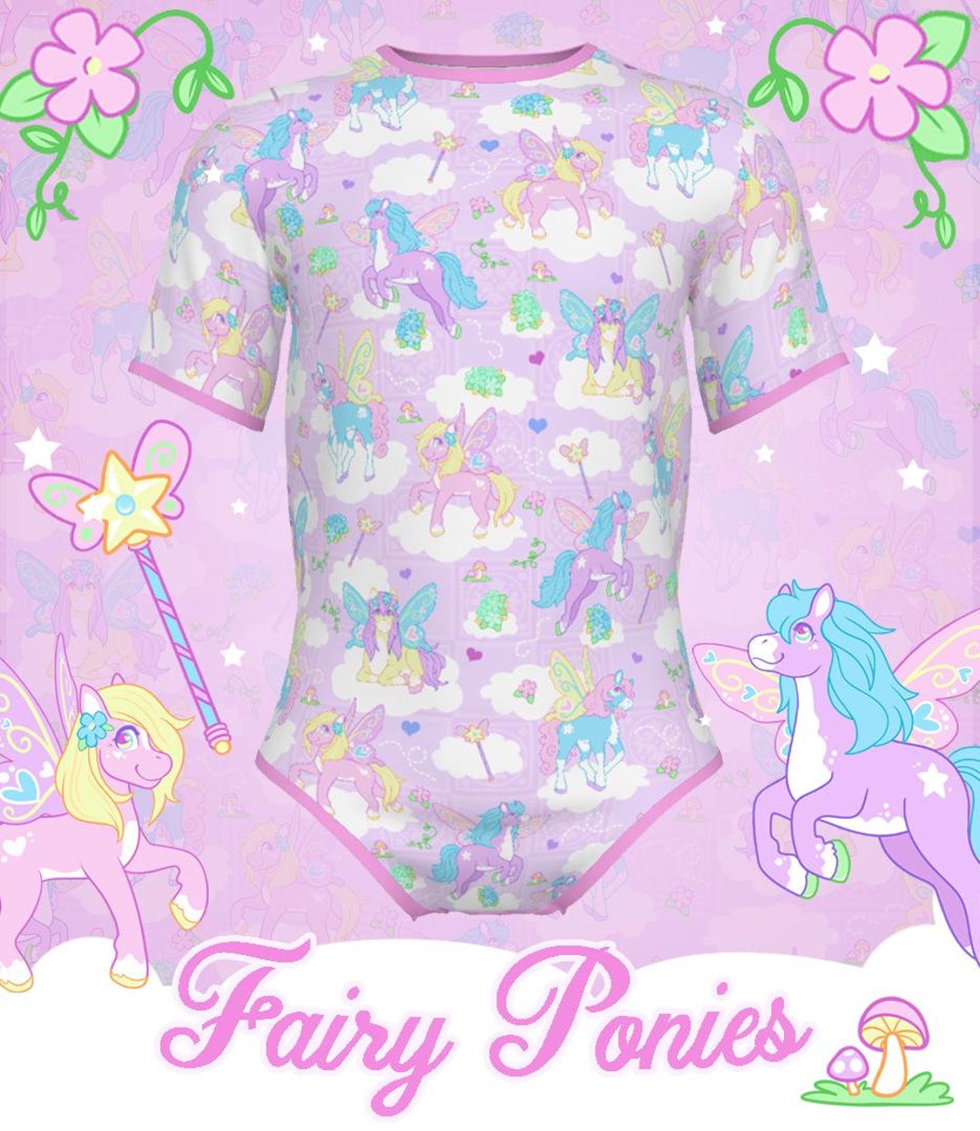 Fairy Ponies ABDL Bodysuit - Etsy