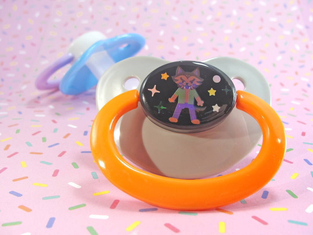 Halloween Grey and Black Werewolf Adult Pacifier ABDL - Etsy