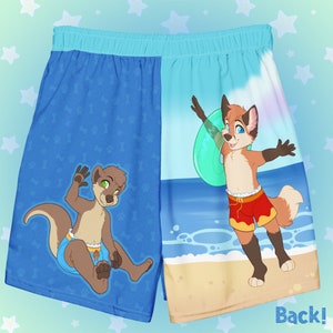 Babyfur Cute Summer Swim Trunks - Etsy