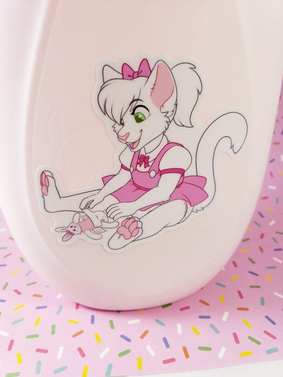 Cute Mommy Kitty Sticker - Babyfur AB/DL - Etsy