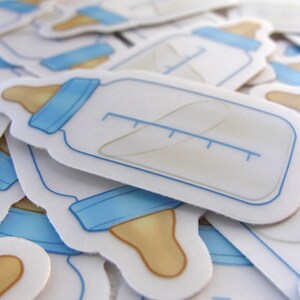 Cute Baby Bottle Milk Sticker CLEAR Transparent - Babyfur AB/DL - Etsy