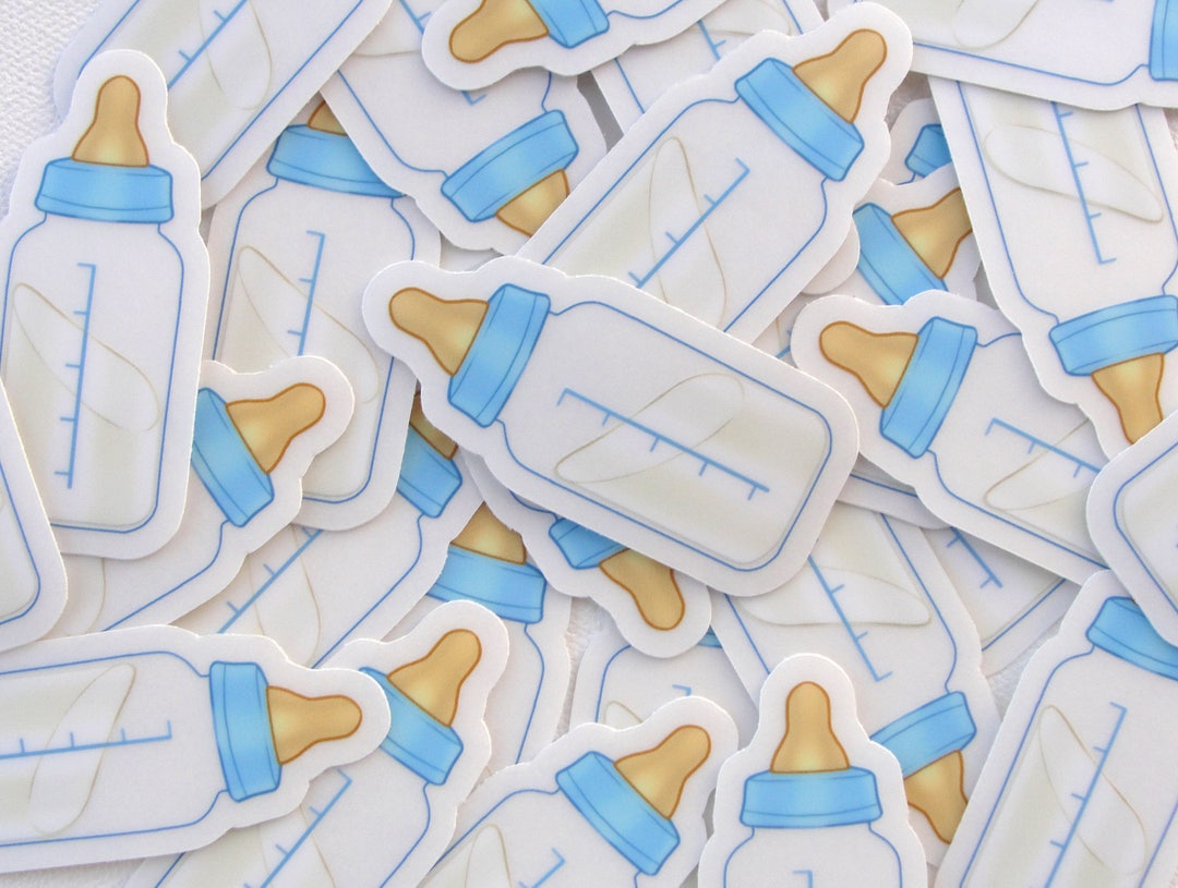 Cute Baby Bottle Milk Sticker CLEAR Transparent - Babyfur AB/DL - Etsy