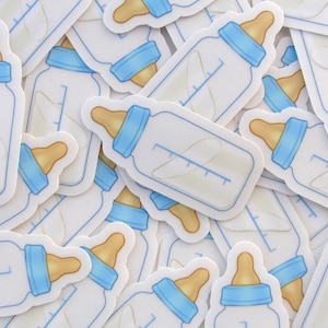 Cute Baby Bottle Milk Sticker CLEAR Transparent - Babyfur AB/DL - Etsy