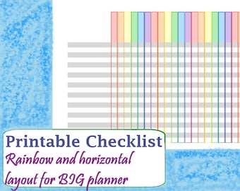Big Happy Planner Horizontal Layout - Etsy
