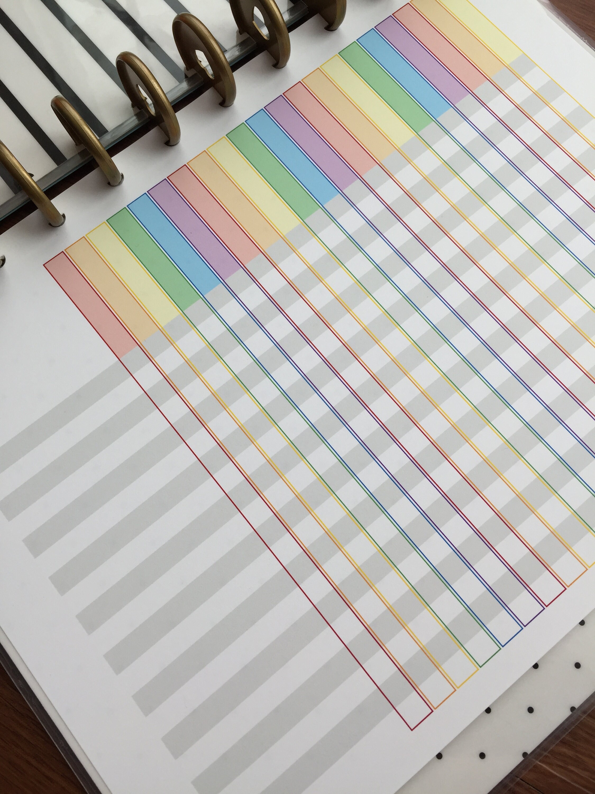 Printable Teacher Checklist for Big Happy Planner or Similar. Rainbow ...