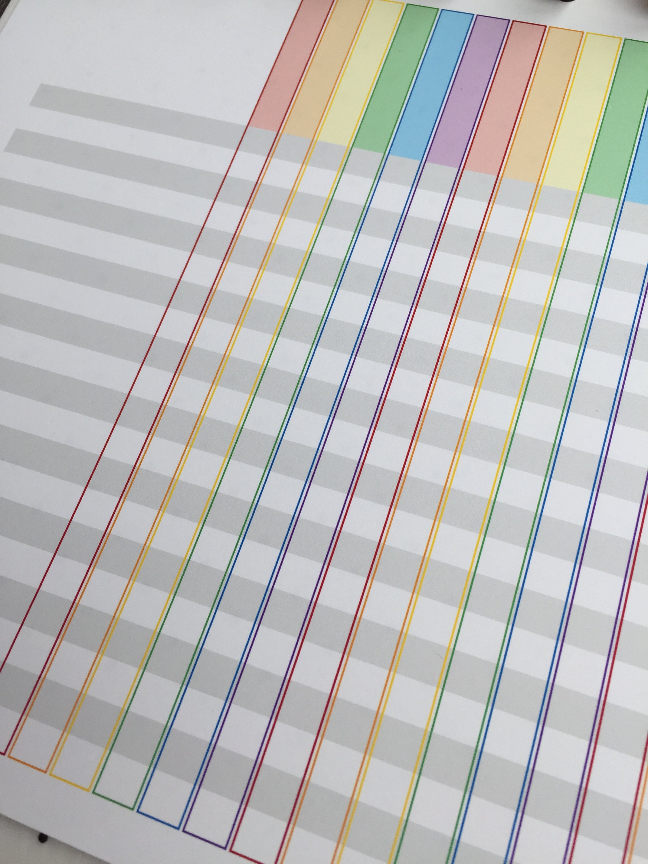 Printable Teacher Checklist for Big Happy Planner or Similar. Rainbow ...