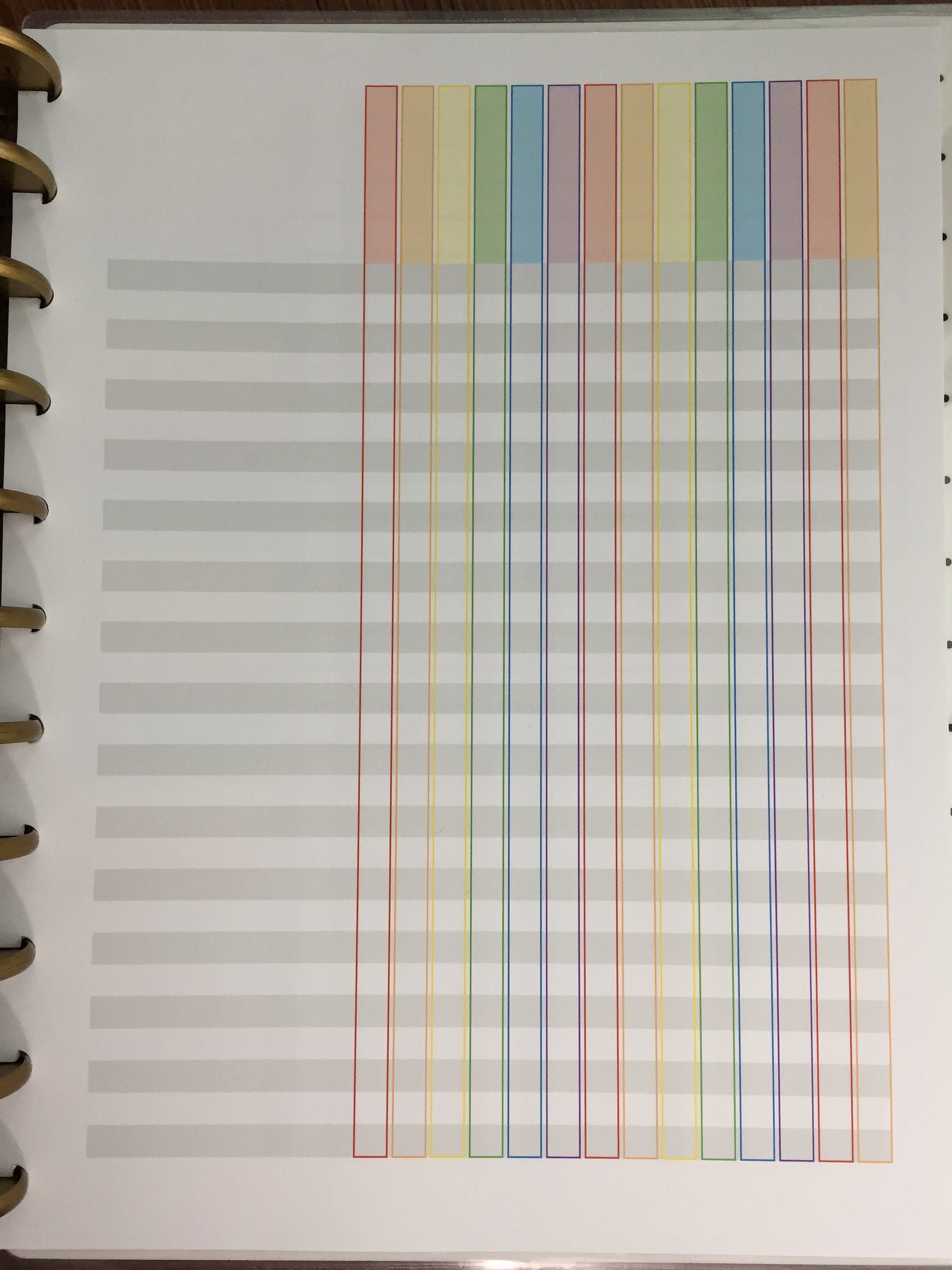 Printable Teacher Checklist for Big Happy Planner or Similar. Rainbow ...