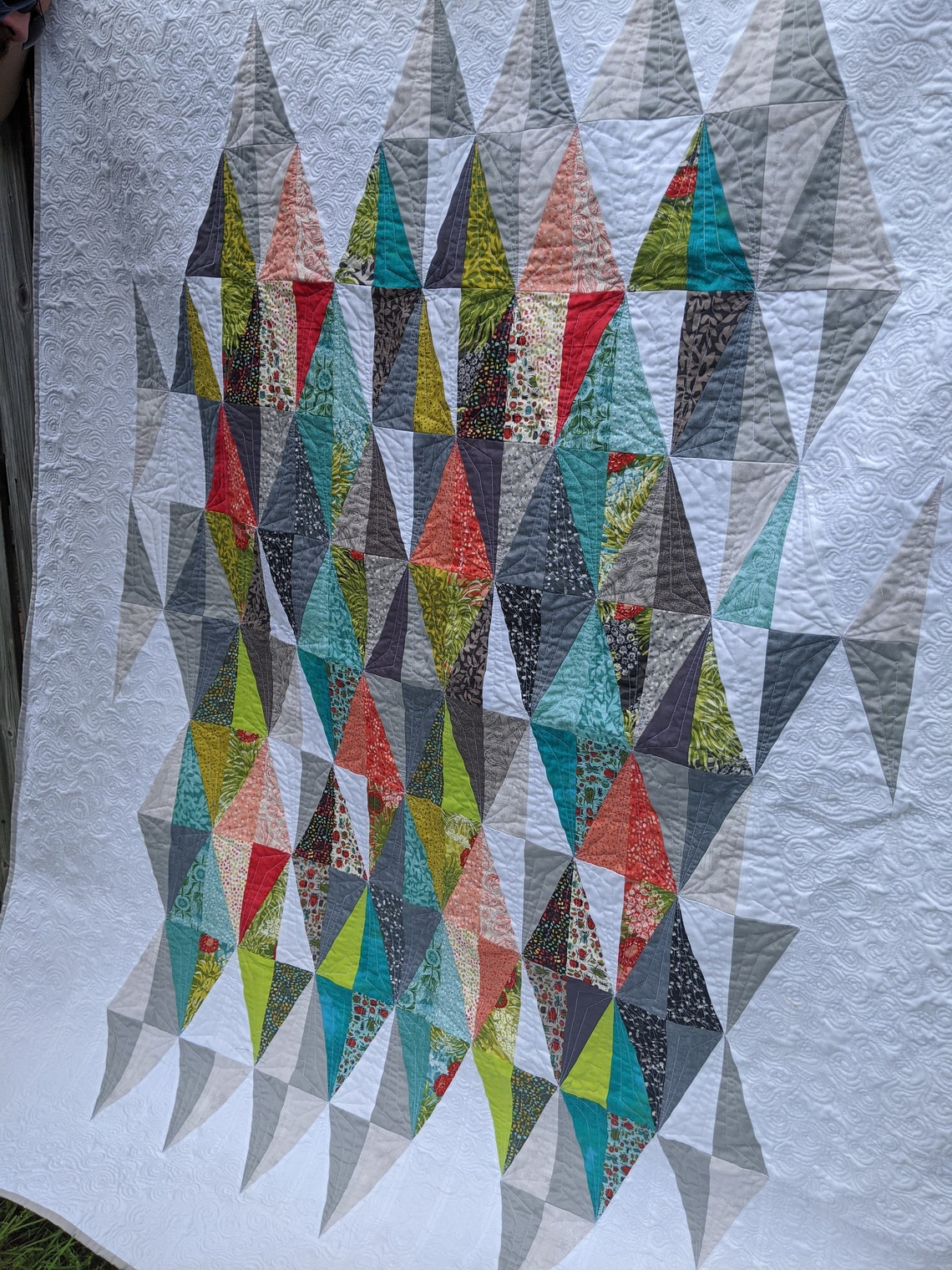 Harlequin Quilt Diamond Quilt Diamond Blanket Modern Quilt Modern ...