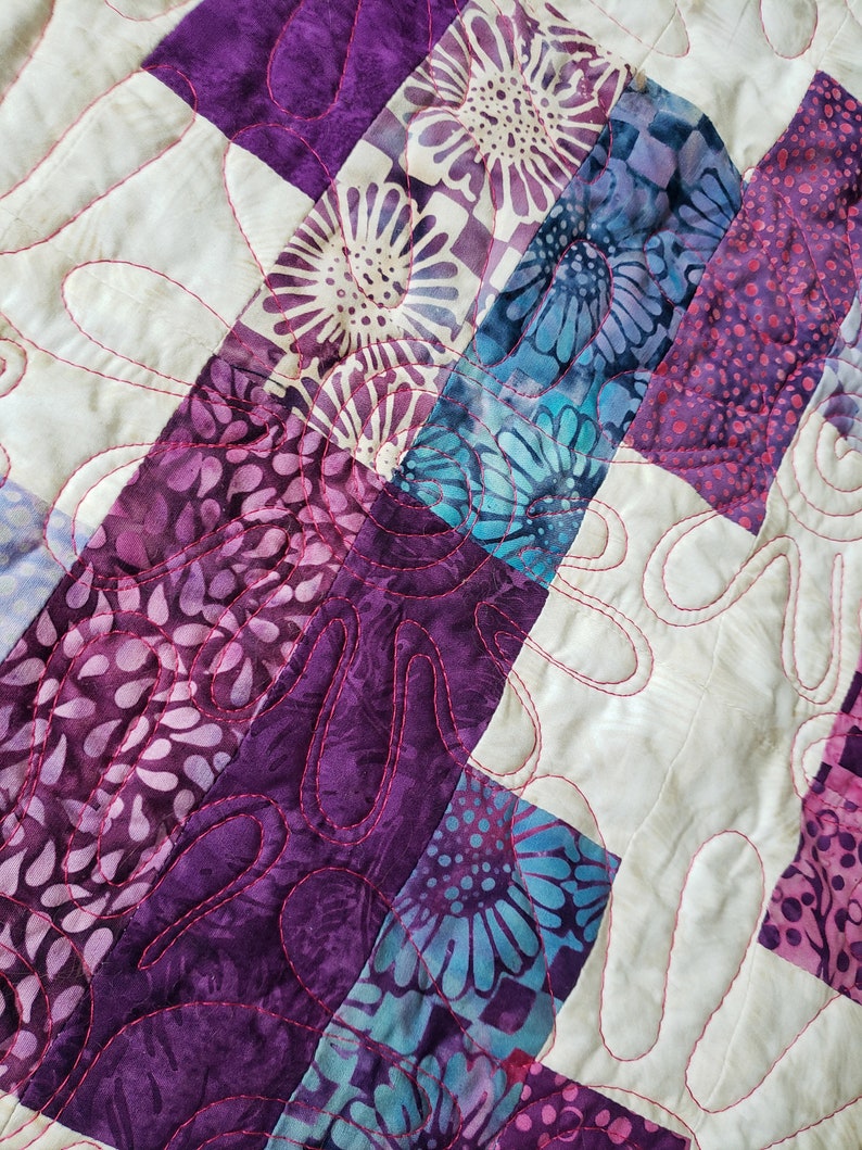 Pink and Purple Quilt - Twin Size - Etsy