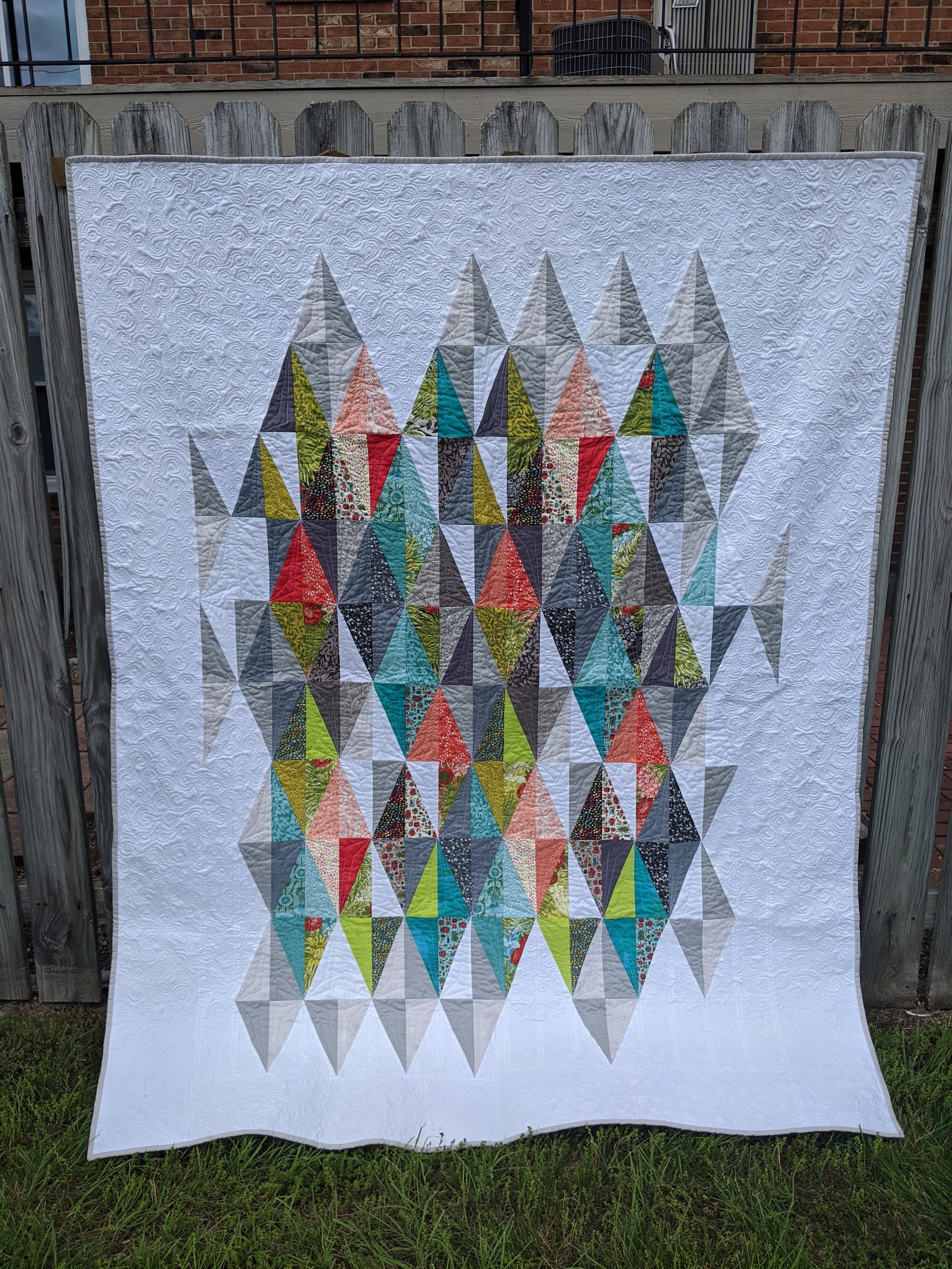 Harlequin Quilt Diamond Quilt Diamond Blanket Modern Quilt Modern ...