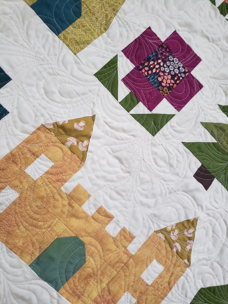 Little Kingdom Quilt - Castle Quilt - Fantasy Quilt - Castle Blanket ...