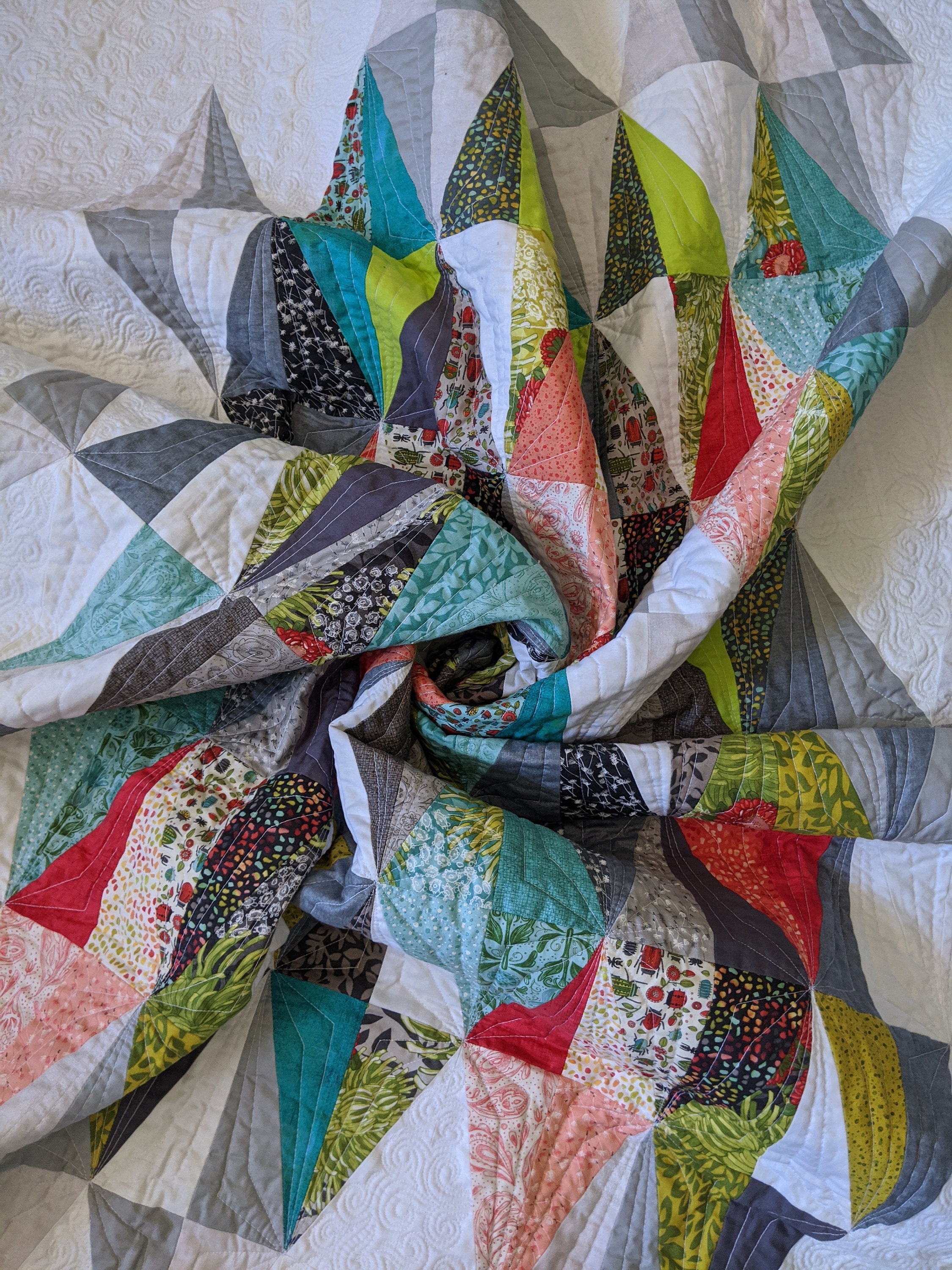 Harlequin Quilt Diamond Quilt Diamond Blanket Modern Quilt Modern ...