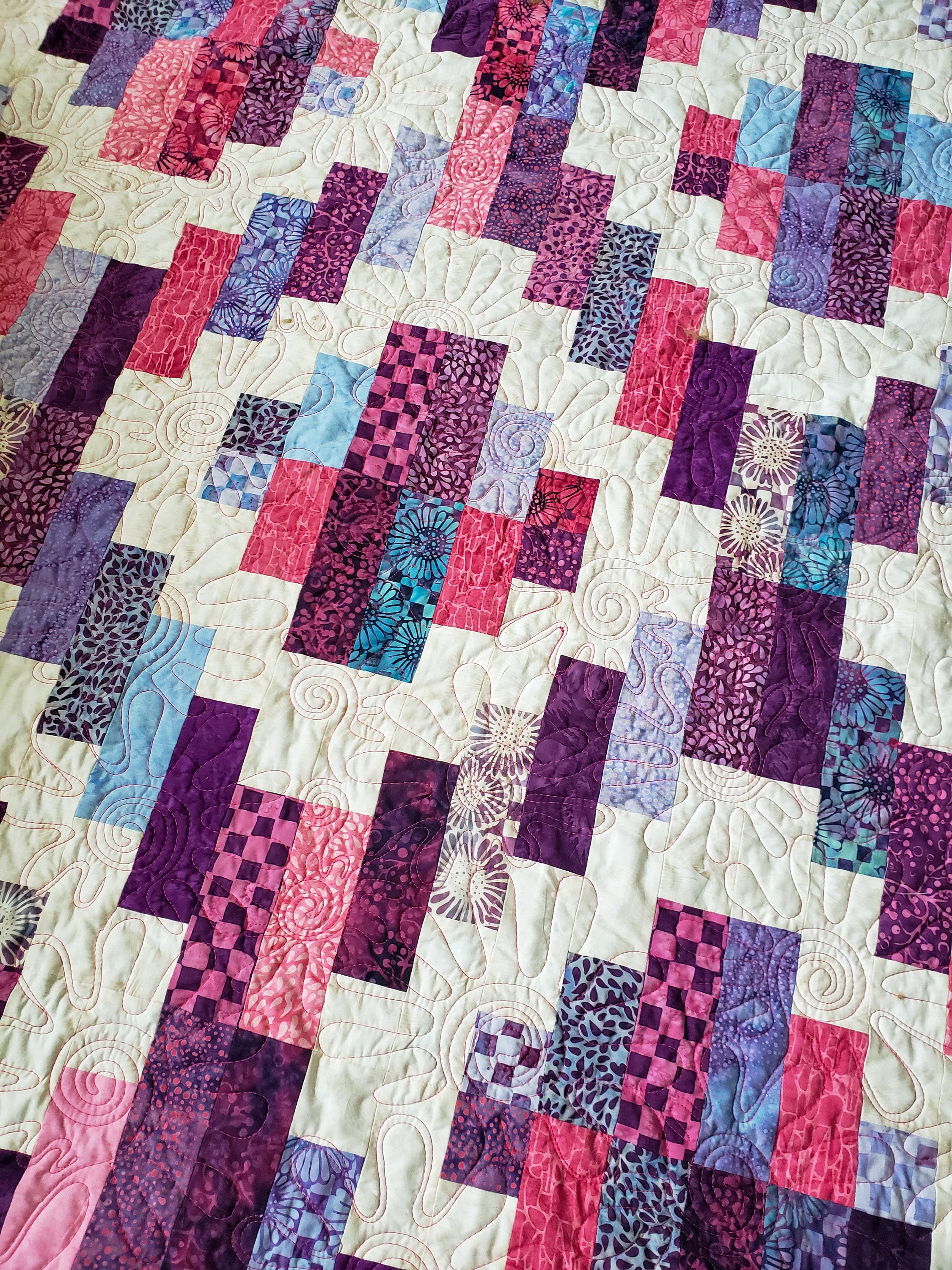 Pink and Purple Quilt Twin Size - Etsy