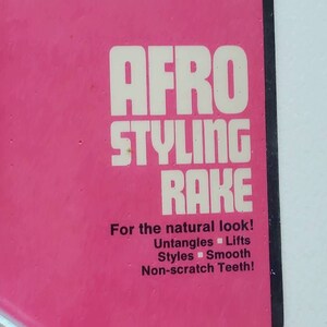 Vintage Antonio's Afro Styling Rake 1970s NOS in Package - Etsy