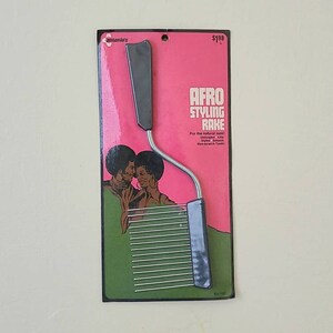 Vintage Antonio's Afro Styling Rake 1970s NOS in Package - Etsy