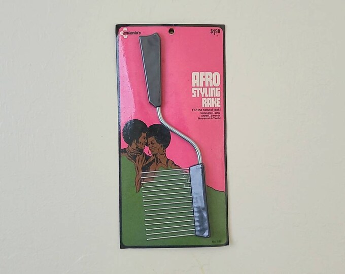 Vintage Antonio's Afro Styling Rake, 1970s NOS in Package, Natural Hair ...