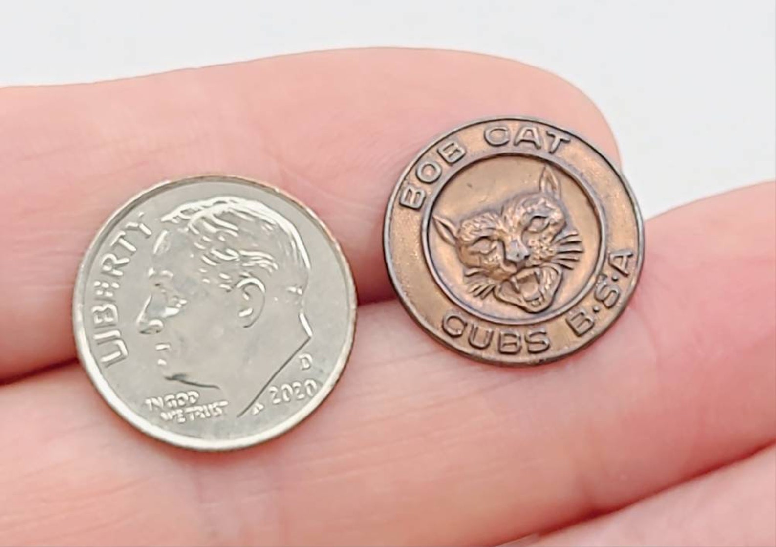 Mid Century Bob Cat Cubs Bsa Pin, Stamped Embossed, First Regular Issue ...