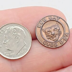 Mid Century Bob Cat Cubs Bsa Pin, Stamped Embossed, First Regular Issue ...