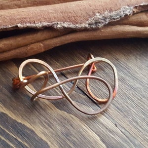 Tiny Handmade Copper Wire Brooch Pin, - Etsy