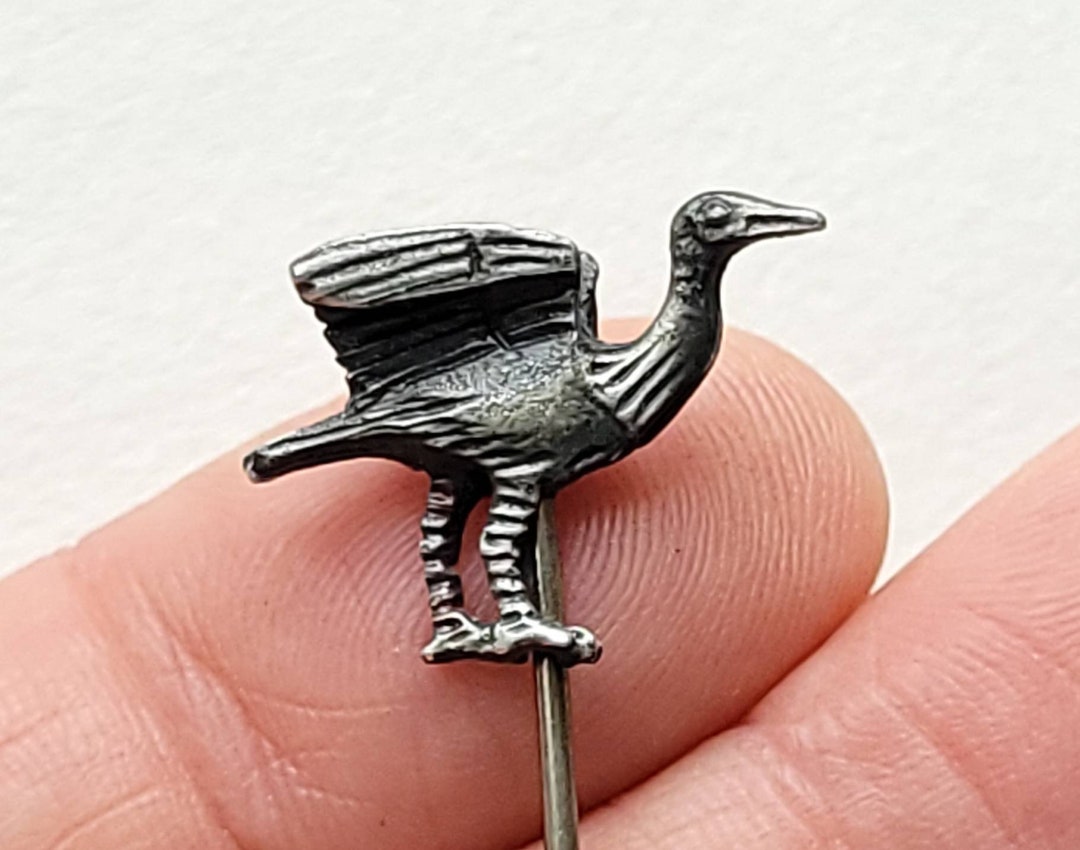 Vulture Turkey Vintage Pewter Stick Pin, Men's, Women's, Lapel Pin. - Etsy