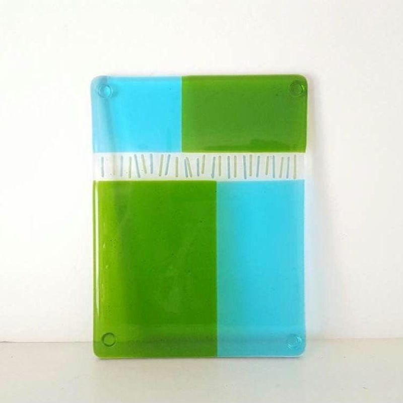 Fused Glass Trivet - Etsy