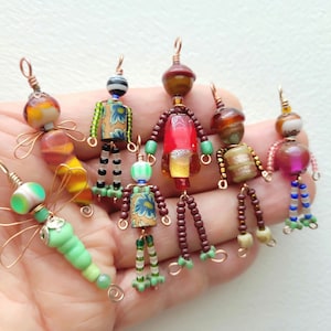 Bead People Fairy Garden Friends Wire Pendant Necklace, Original ...