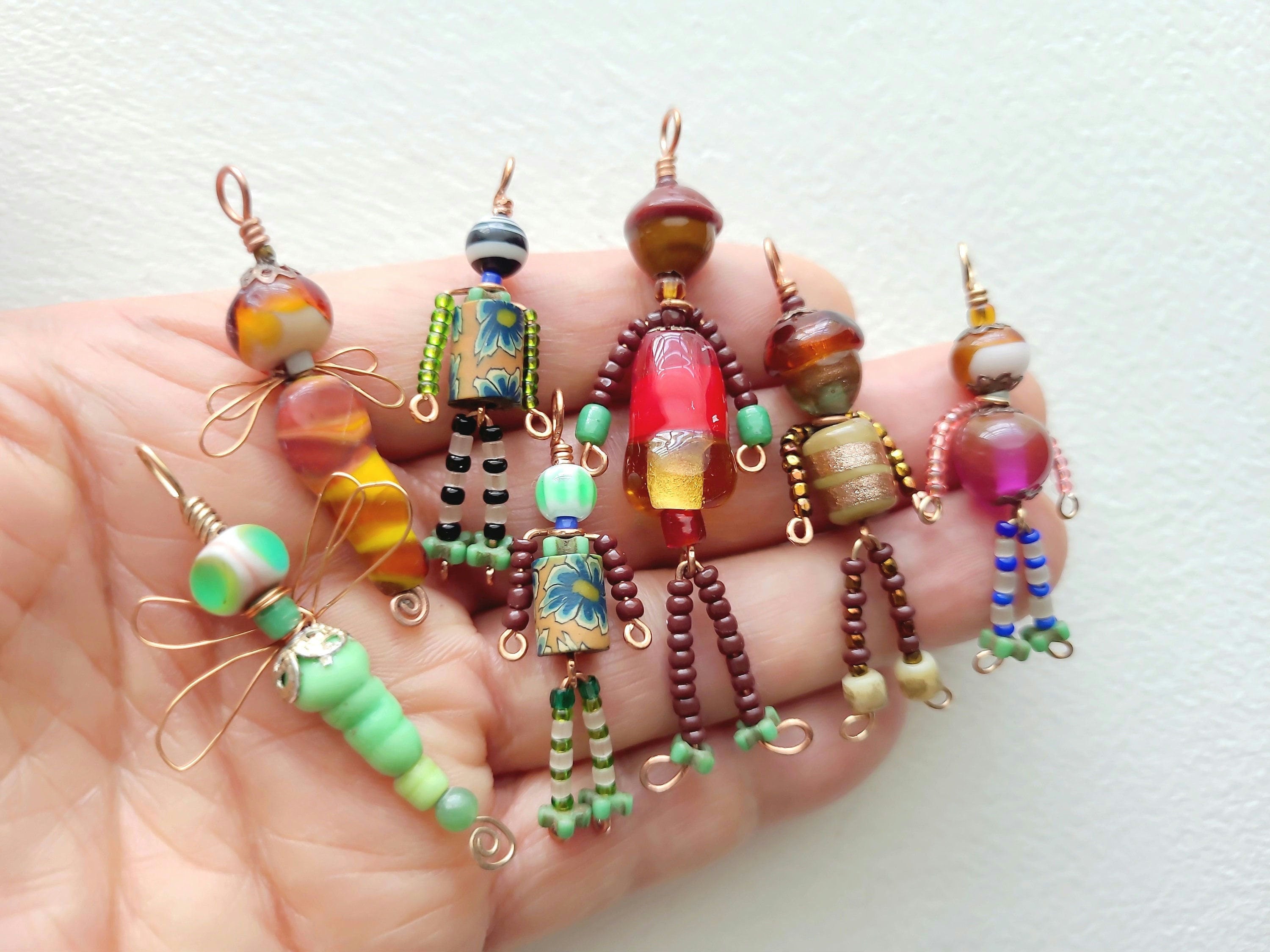 Bead People Fairy Garden Friends Wire Pendant Necklace, Original ...