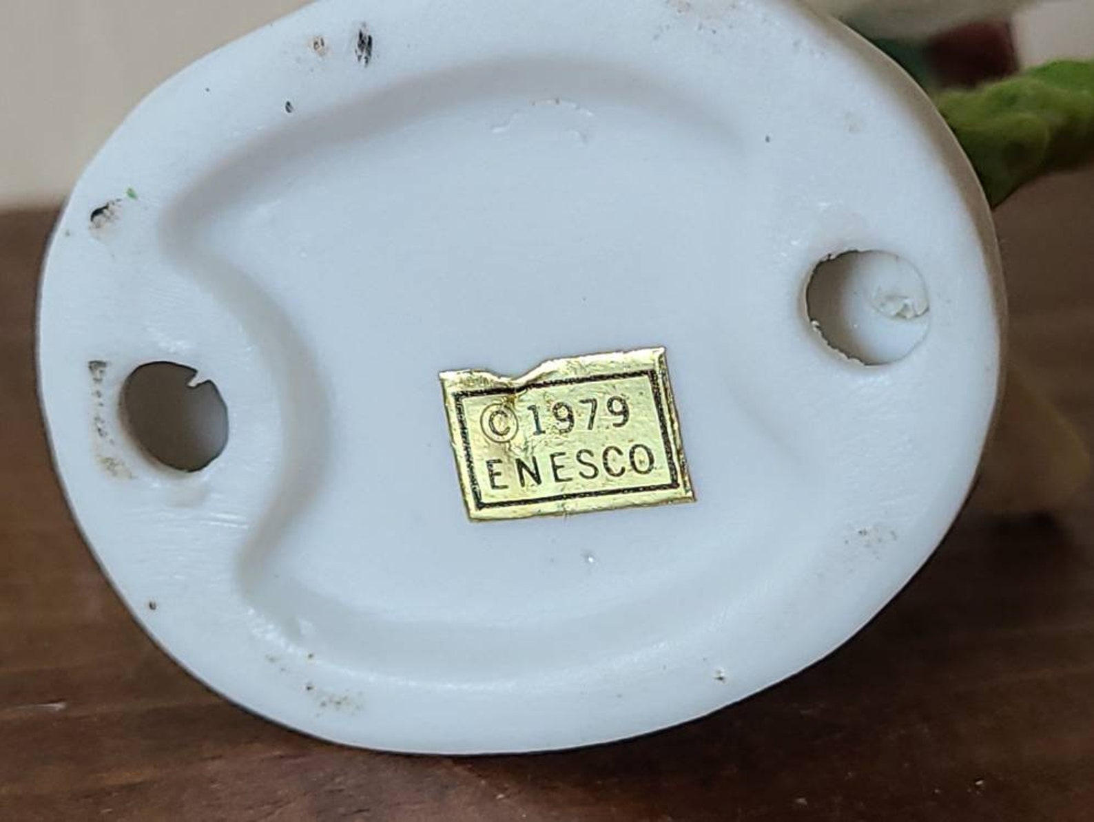 Vintage 1979 Enesco Flower Fairy Porcelain Mauve Pink and | Etsy