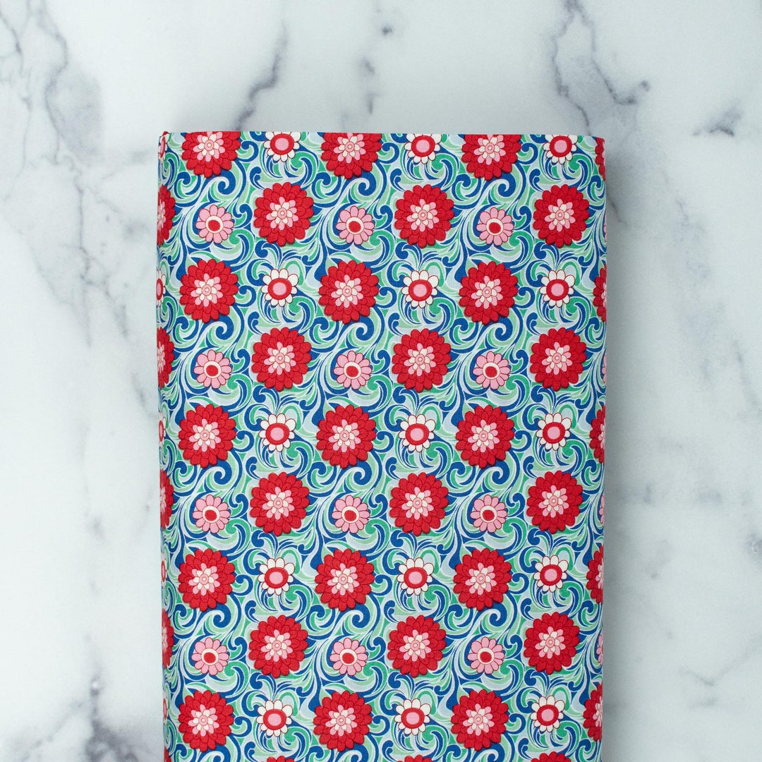 The Carnaby Collection by Liberty Fabrics - Bohemian Brights Carnation ...