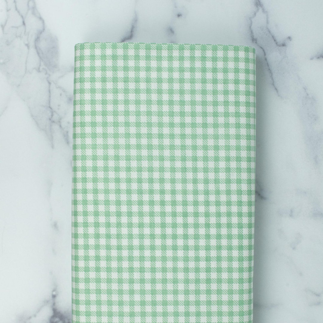 Riley Blake Designs - Hidden Cottage by Minki Kim - Gingham Seafoam ...