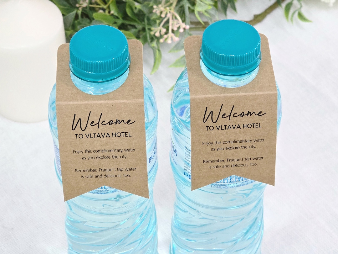 Personalized WELCOME Bottle Tags for Hotel and Airbnb (small Size) - Etsy