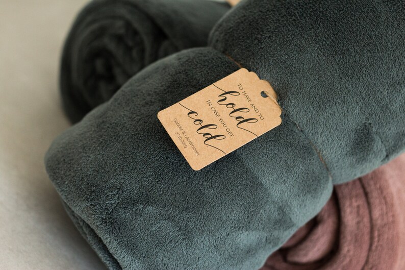 To Have and to Hold in Case You Get Cold Personalized TAGS - Etsy Canada