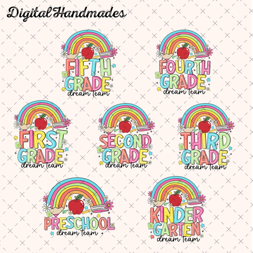 Rainbow Dream Team Bundle, 1st Grade Back to School Bundle, 2nd Grade ...