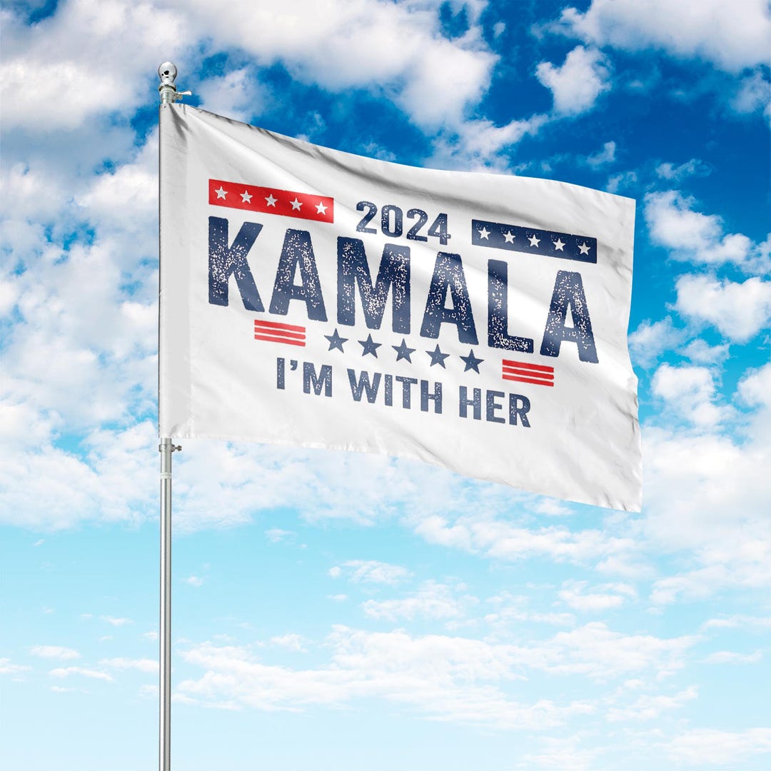 Kamala I'm With Her Flag, Vote for Harris Garden and House Flag, Kamala ...