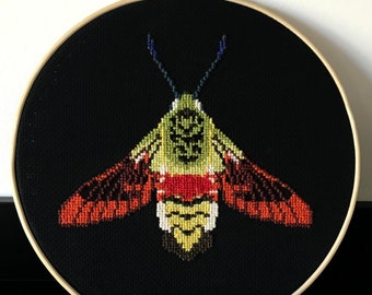 Moth Cross Stitch Pattern | Etsy