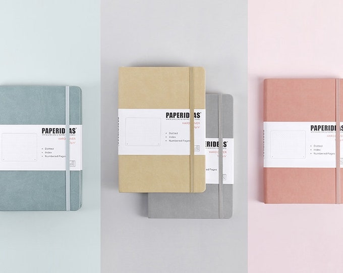 Paperideas A6 Dot Grid Notebook 188 Pages / Hardcover Dot Grid Journal ...
