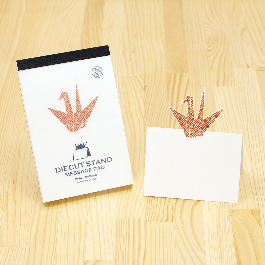 Cranes Die-cut Stand Message Pad – Japanese Paper, Kawaii Notepad, 3D ...