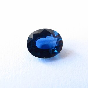 Deep Blue Sapphire Natural Royal Blue Sapphire Gemstone Oval - Etsy