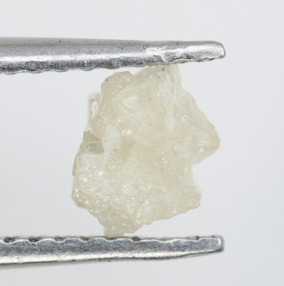 0.88 CT Natural White Loose Rough Uncut Diamond - 6 MM Raw Gemstone for ...